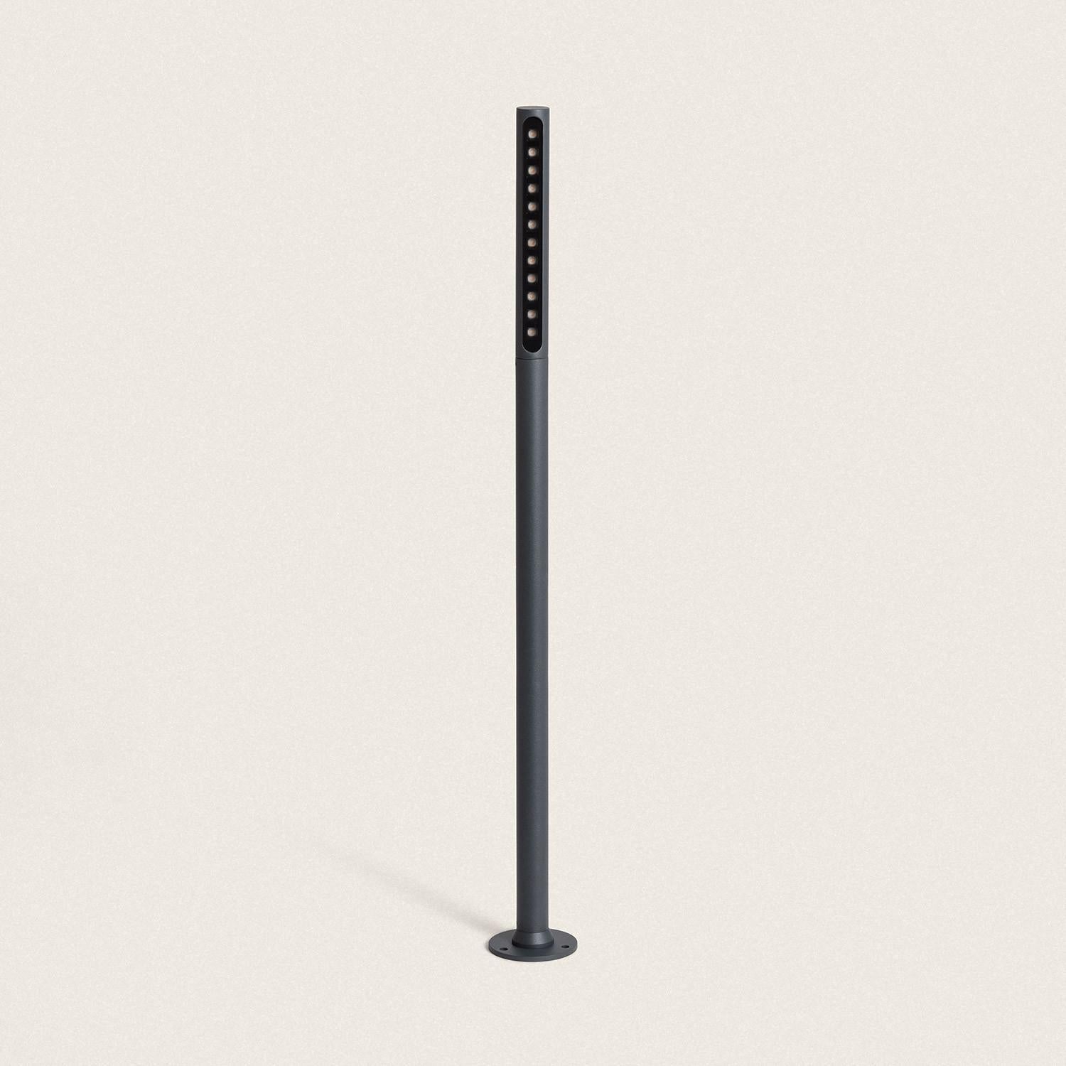 Baliza Exterior LED 8W Superficie Pie 80cm Aidan, Antracita, Aluminio ...