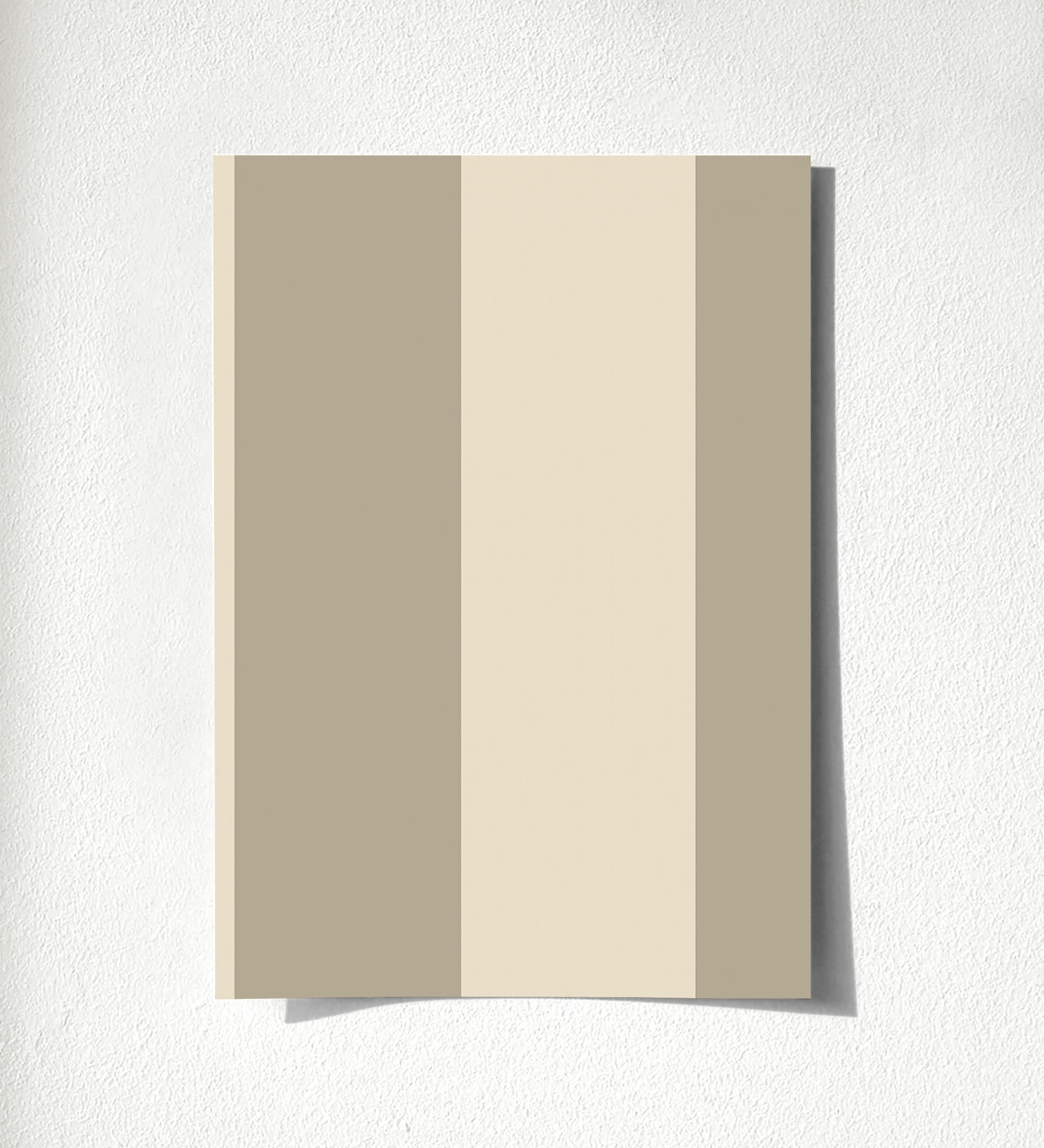 Échantillon DIN A4 de Papier peint à rayures, coloris beige nacré ...