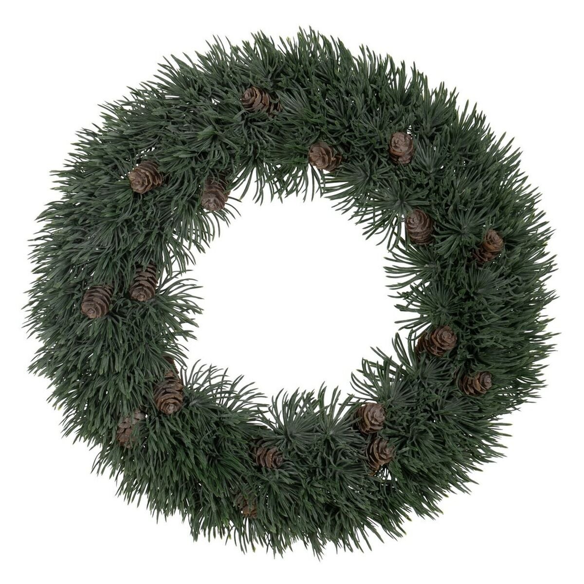 Corona de Navidad Verde PVC 38 x 38 cm | Leroy Merlin