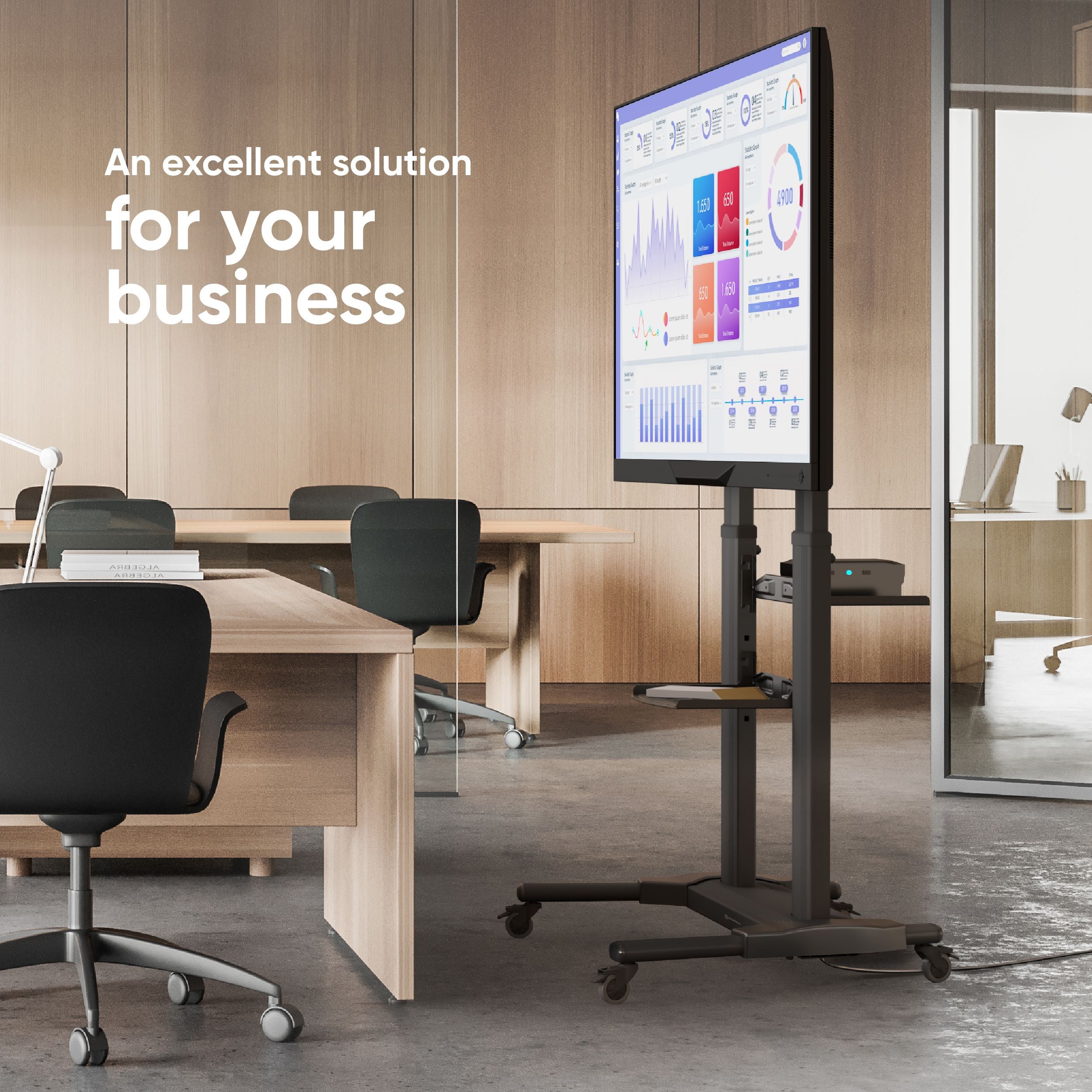 ONKRON Aluminium Support TV Roulettes pour 40" - 80" Ecran & TV, Pied ...