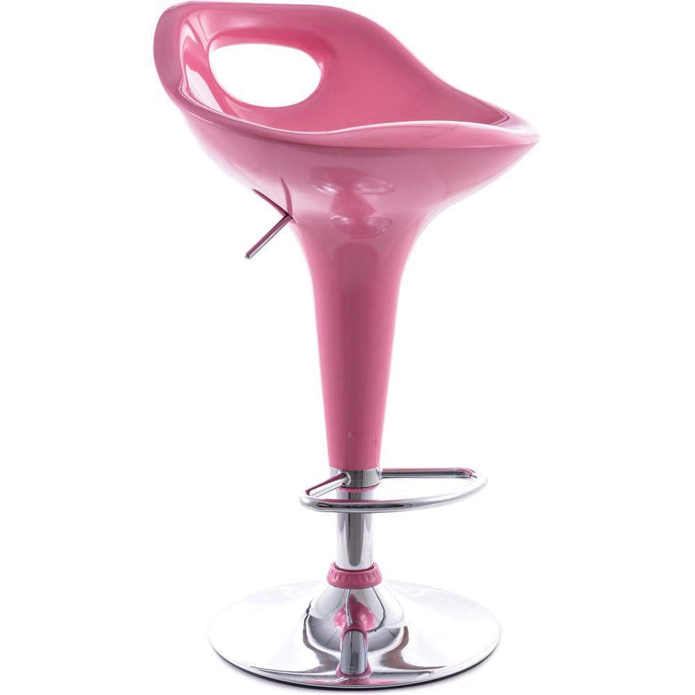 Tabouret de Bar Modern Pivotant - Réglable en Hauteur Rose | Leroy Merlin