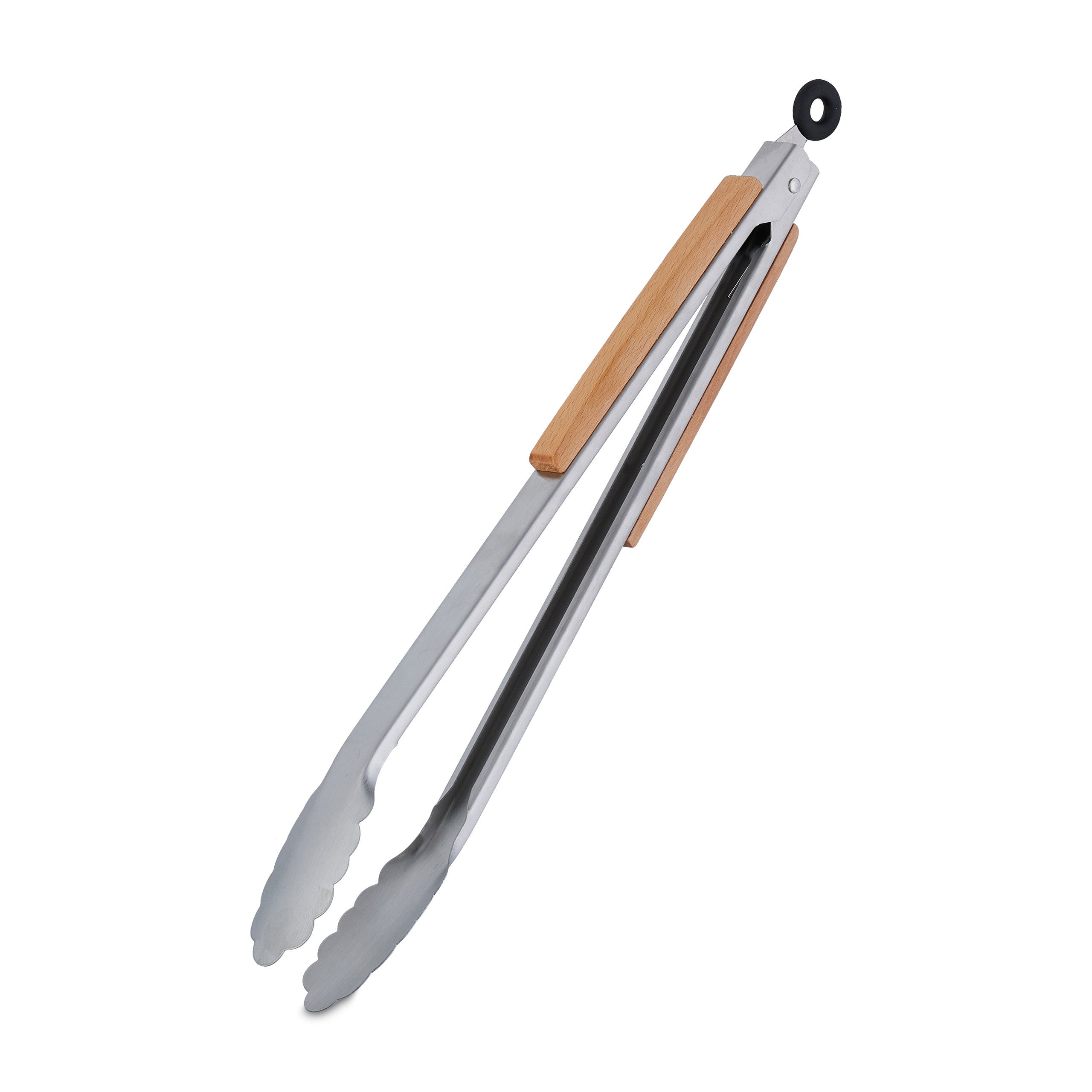 Relaxdays Pinza Barbacoa 38 cm, Tenaza Parrilla con Aro para Colgar ...