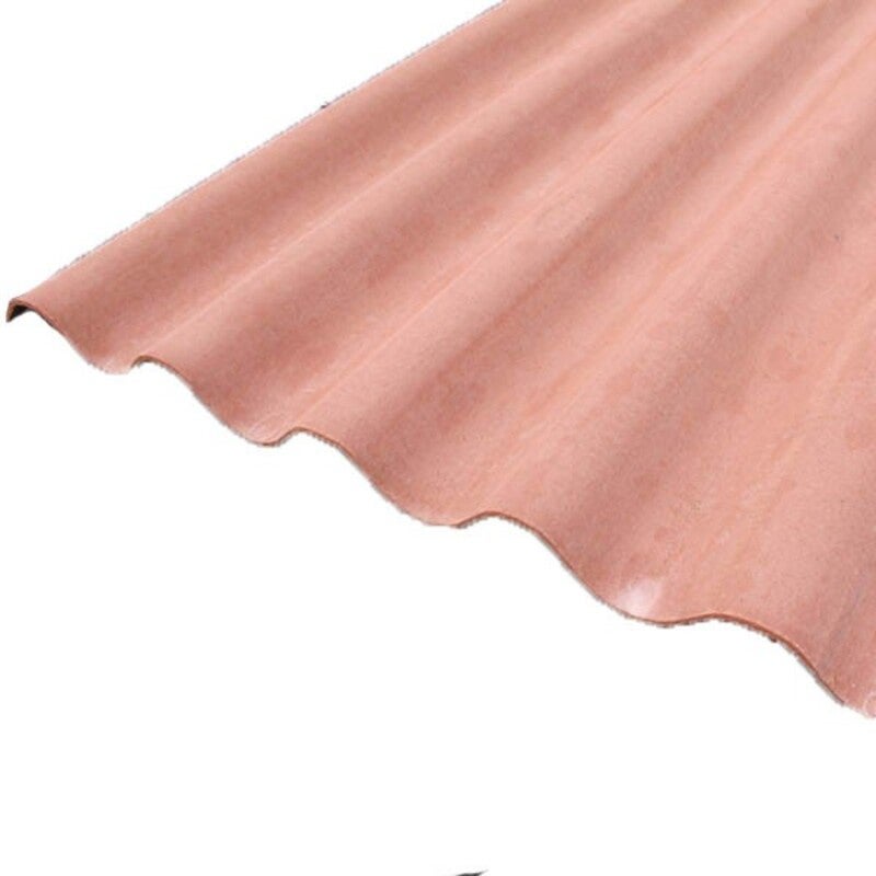 Panel de fibrocemento sin amianto Rojo, l: - 92 cm, L: - 2,5 m | Leroy ...