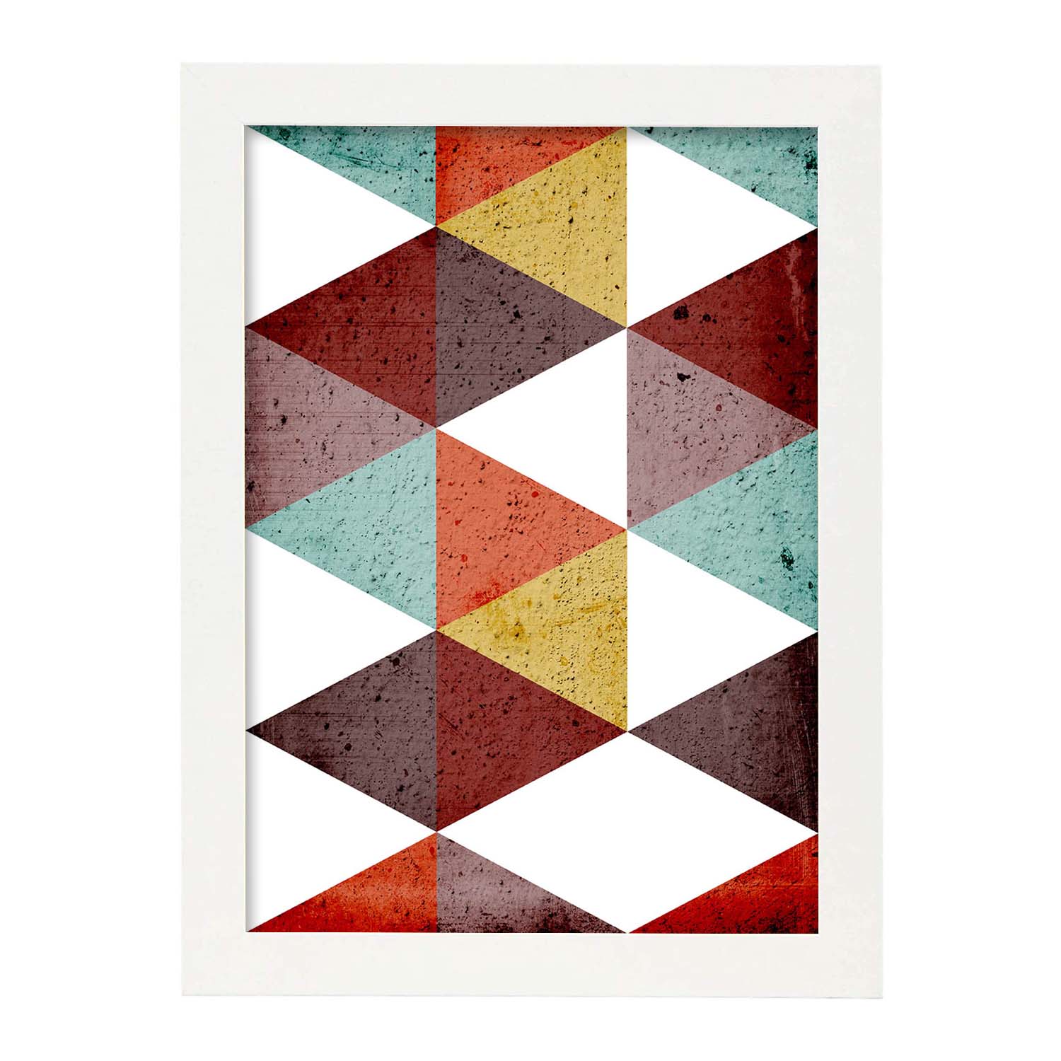 Poster Con Dibujo De Geometria Colorida. Lamina Formas Otono 2 ...