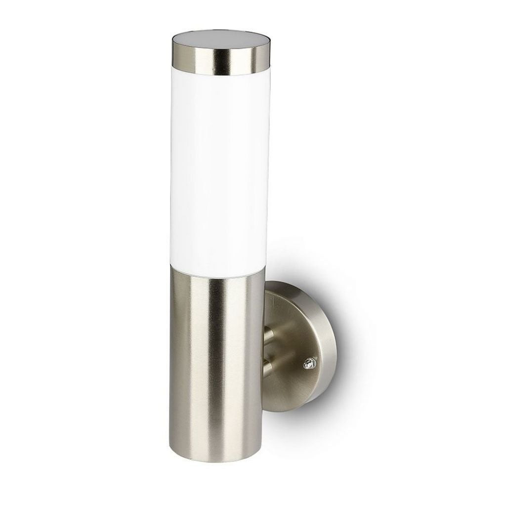 Lampe de jardin LED avec douille E27 (max 60W) en acier inoxydable ...