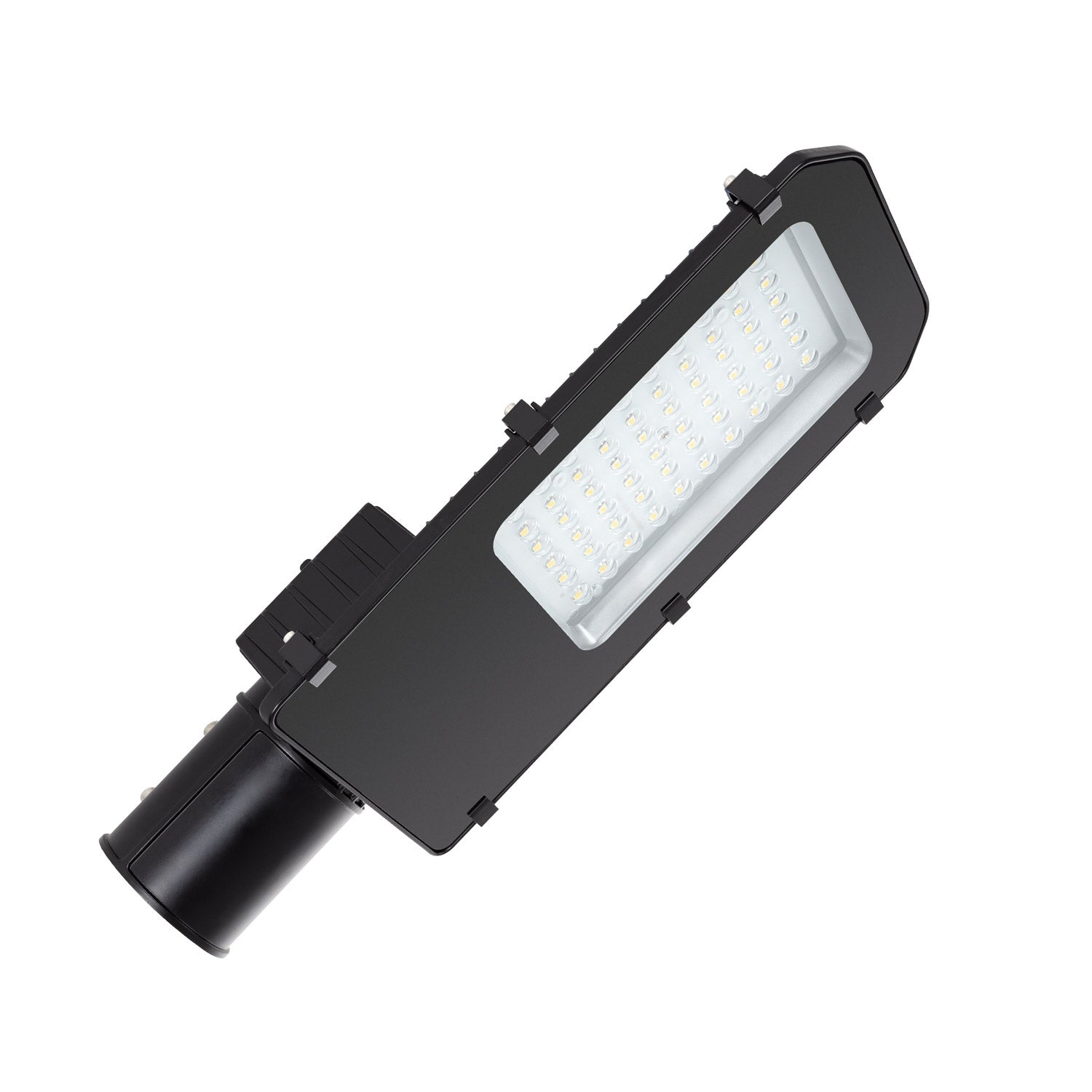 Lampadaire LED 60W Harlem Chip 135 lm/W Noir 6000K Blanc froid | Leroy ...