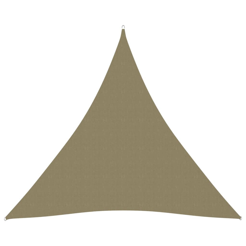 Toldo de vela triangular de tela oxford beige 4,5x4,5x4,5 m | Leroy Merlin