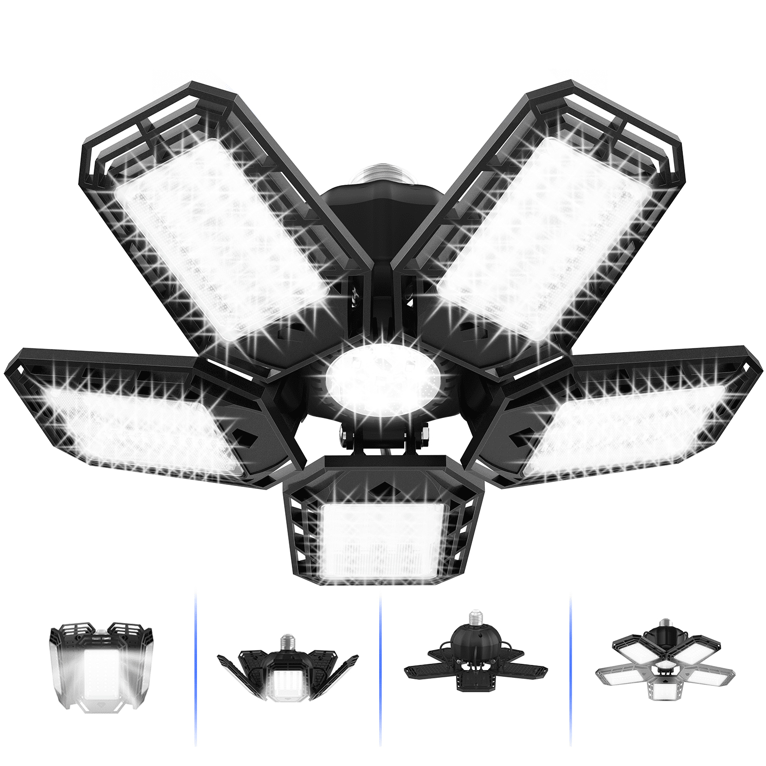 Luces LED para garaje, lámpara de techo LED para tienda, luz LED ...
