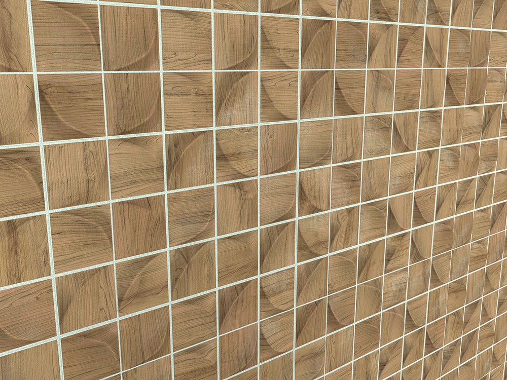 3D BOSQUE LIGHT: Azulejo en 25x25 cm con diseño tridimensional imitando ...