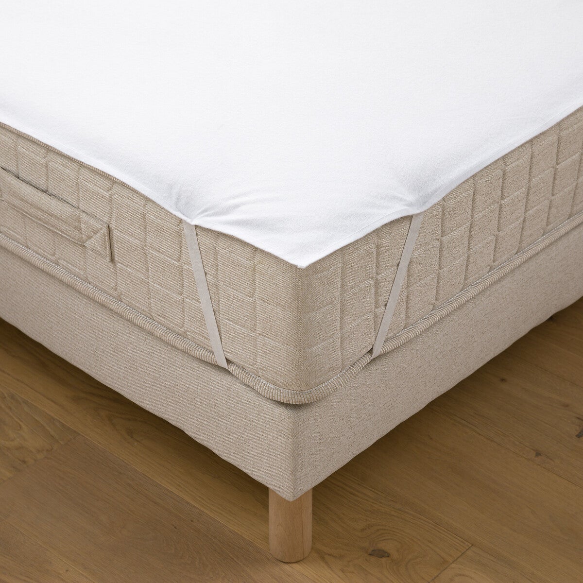 Protège-matelas forme plateau molleton - Blanc - 140 x 190 cm | Leroy ...
