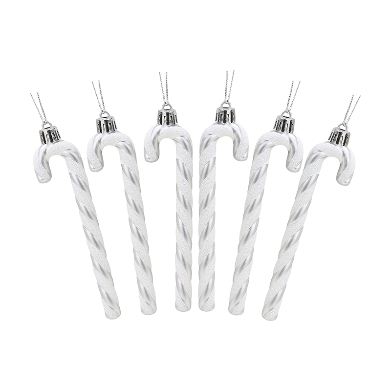 Juego de 12 bastones de caramelo de plástico para árbol de Navidad ...