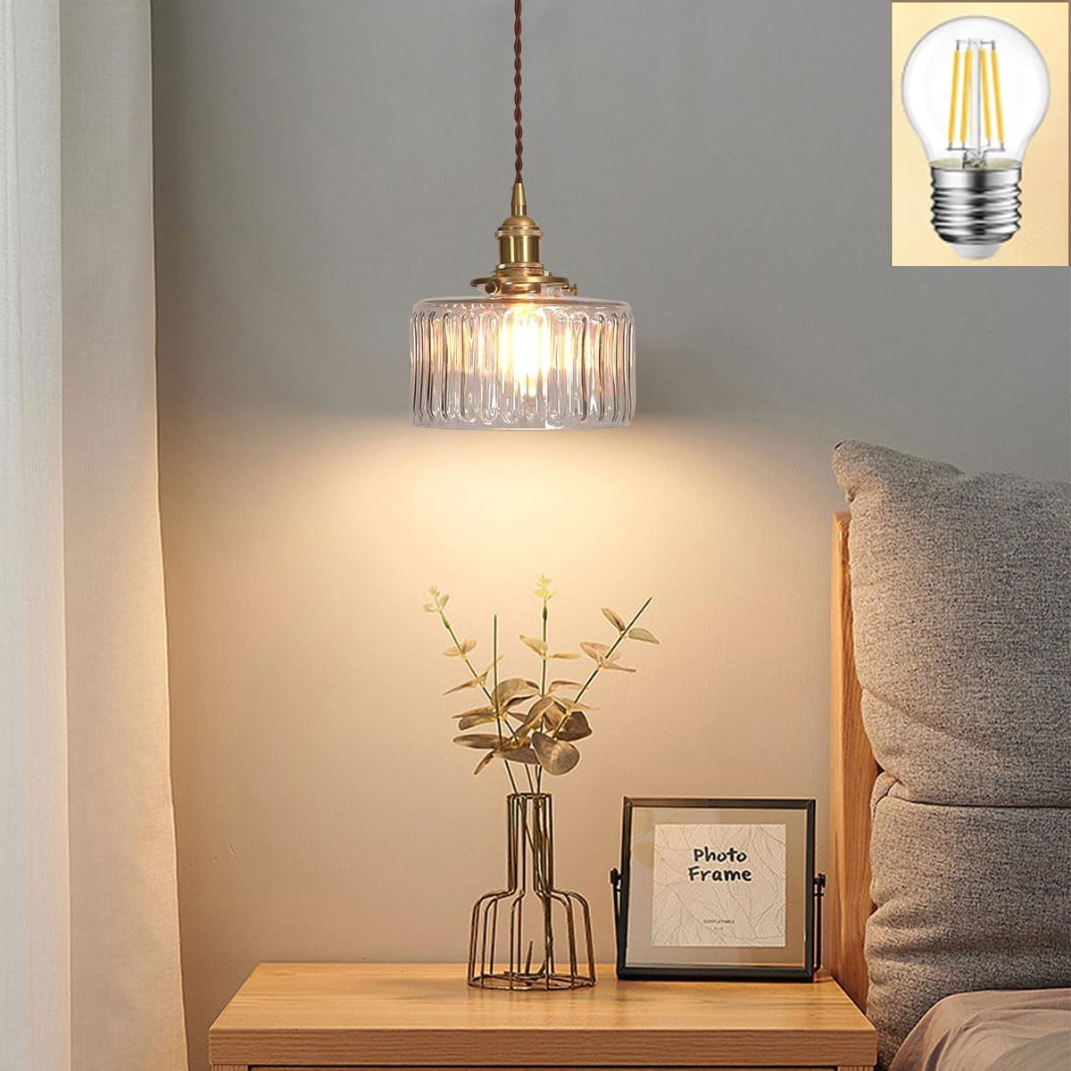 Lustre E27, applique murale moderne avec chaîne réglable de 150 cm, lumière chaude, convient ...