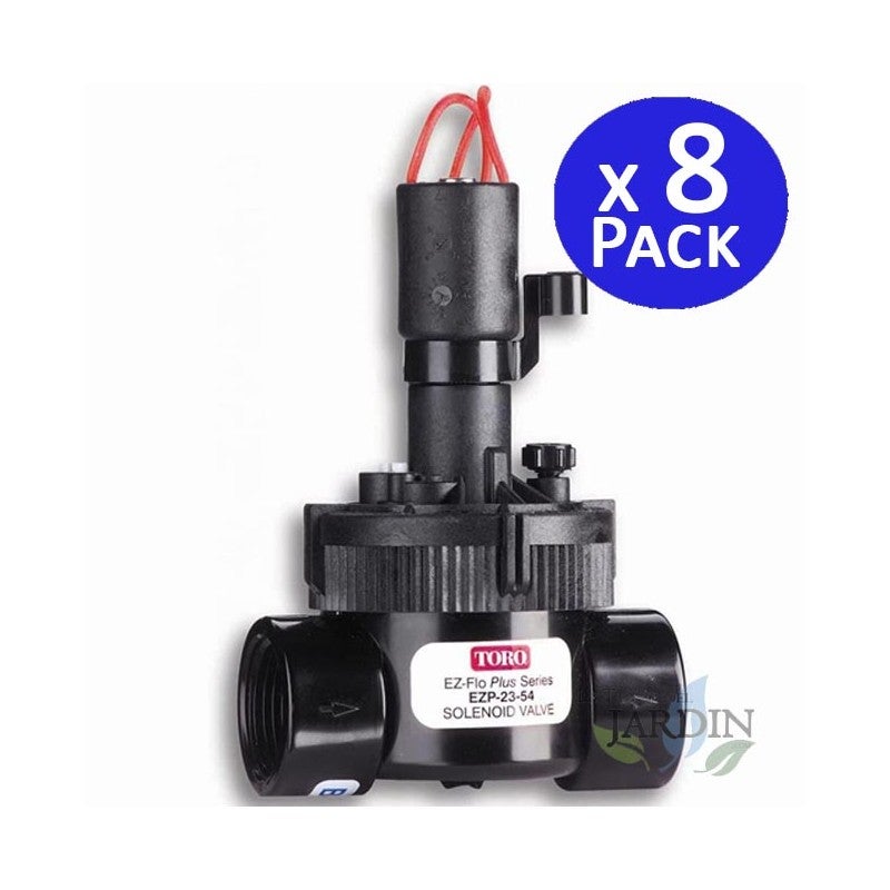Pack 8 Electroválvula de riego 24V Toro 1'' tapa roscada PVC | Funciona ...