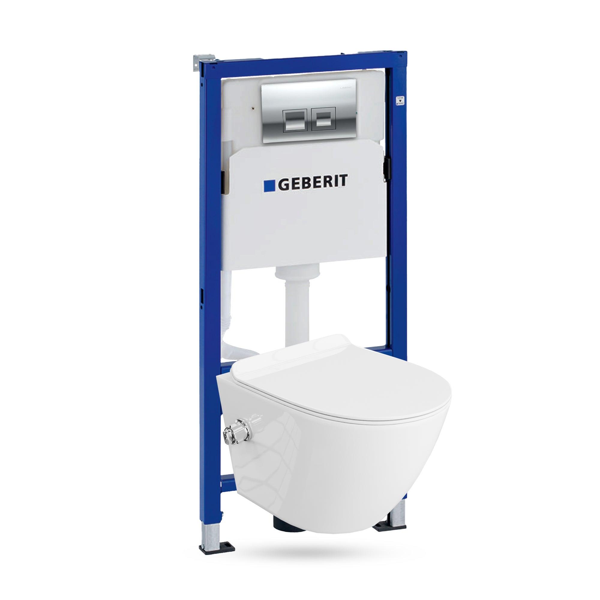 GEBERIT Telaio di sostegno Duofix Basic + Lavita Salto WC sospeso senza ...