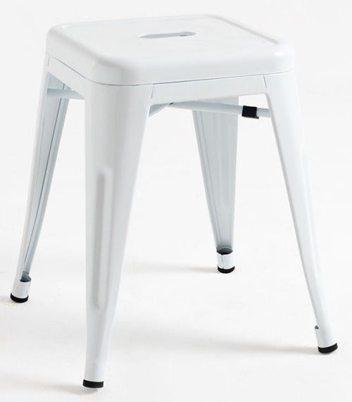 Tabouret bas 45cm Kontoir en acier brillant - Design industriel et ...