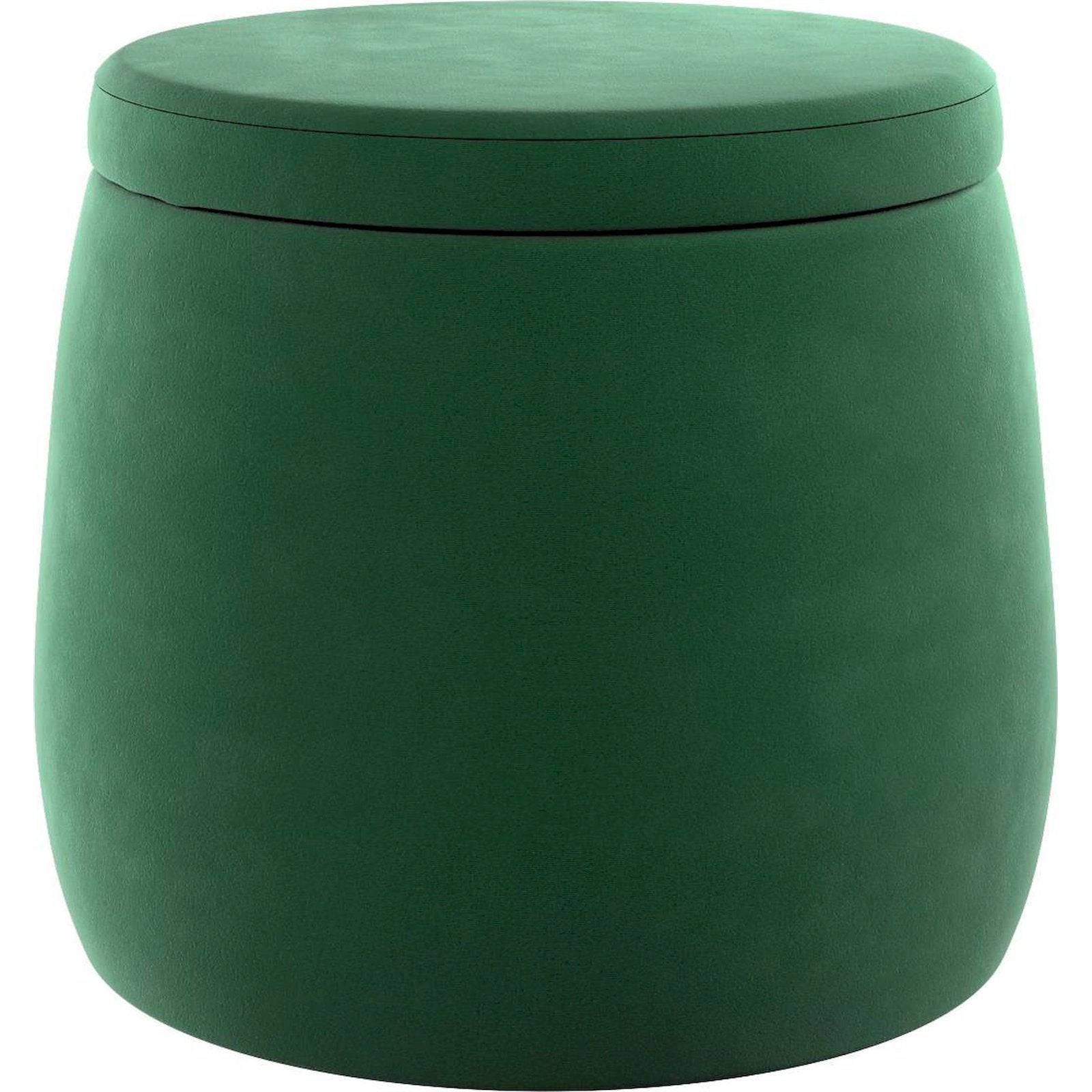 Pouf rangement en velours 40 x 40 x 40 cm Forêt Verte | Leroy Merlin
