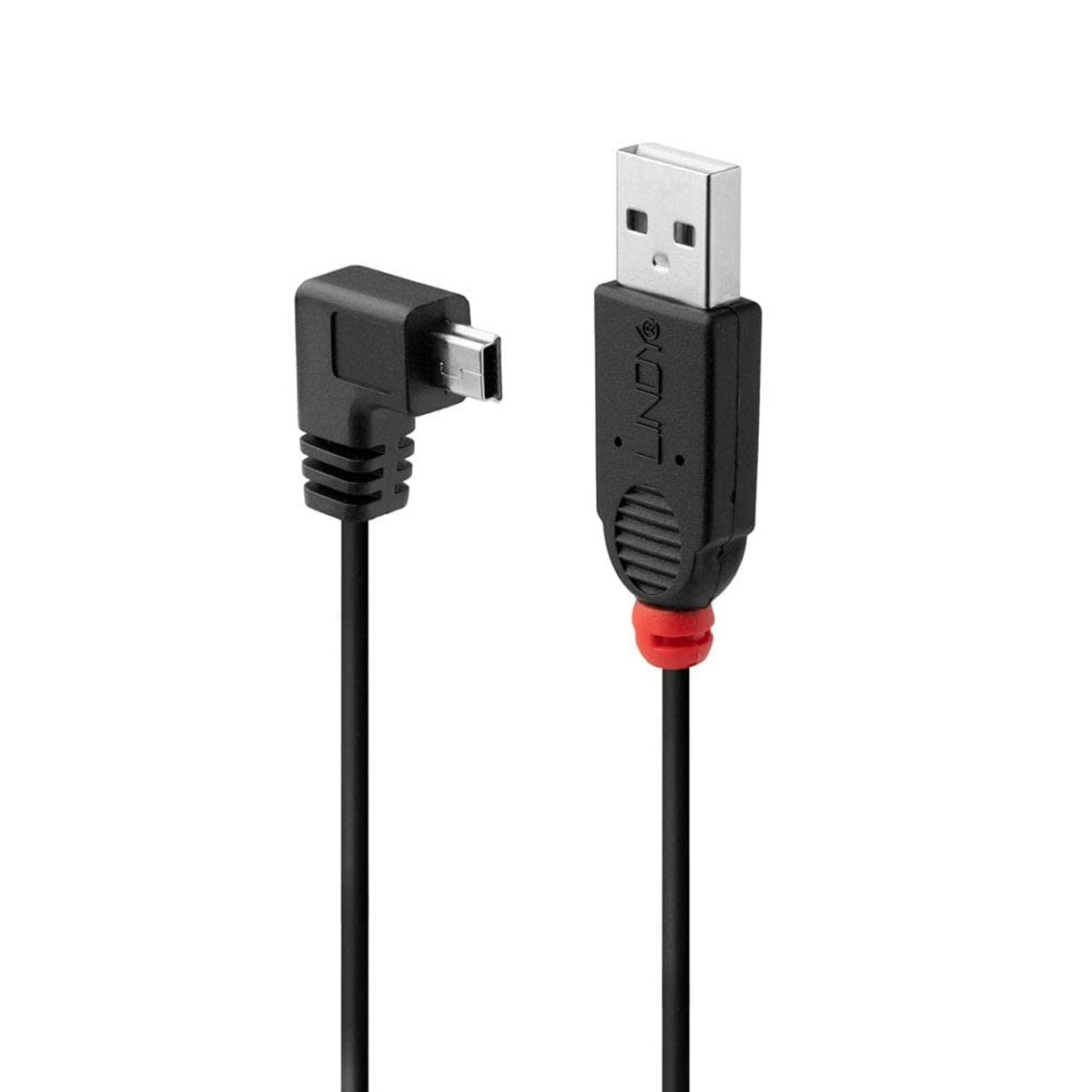 Câble USB 2.0 A vers Mini USB B LINDY 31971 1 m Noir | Leroy Merlin
