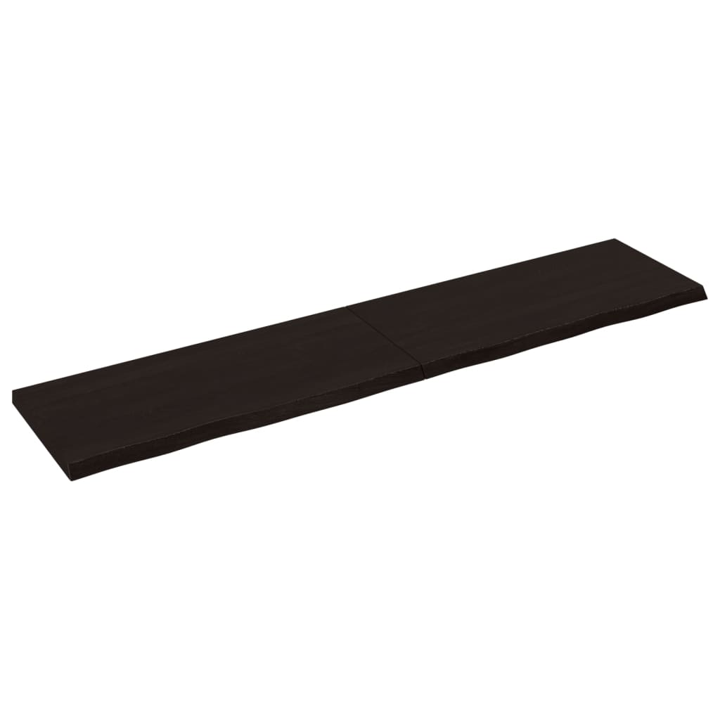 Tablero mesa madera roble tratada marrón oscuro 180x40x(2-4) cm | Leroy ...