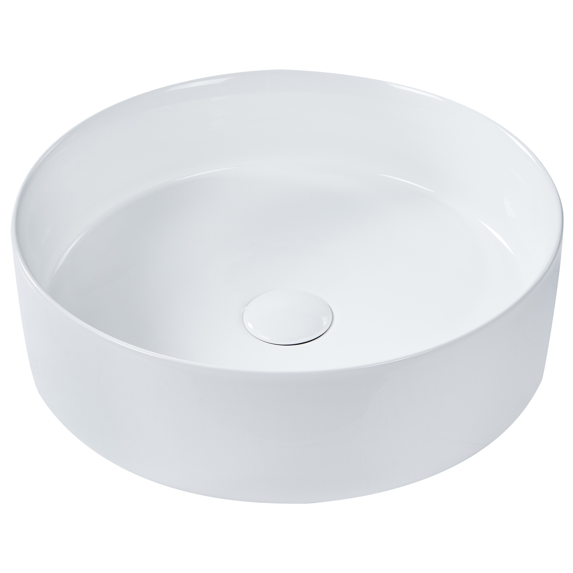 Vasque à poser TEBAR Blanc ⌀ 40 cm Céramique | Leroy Merlin