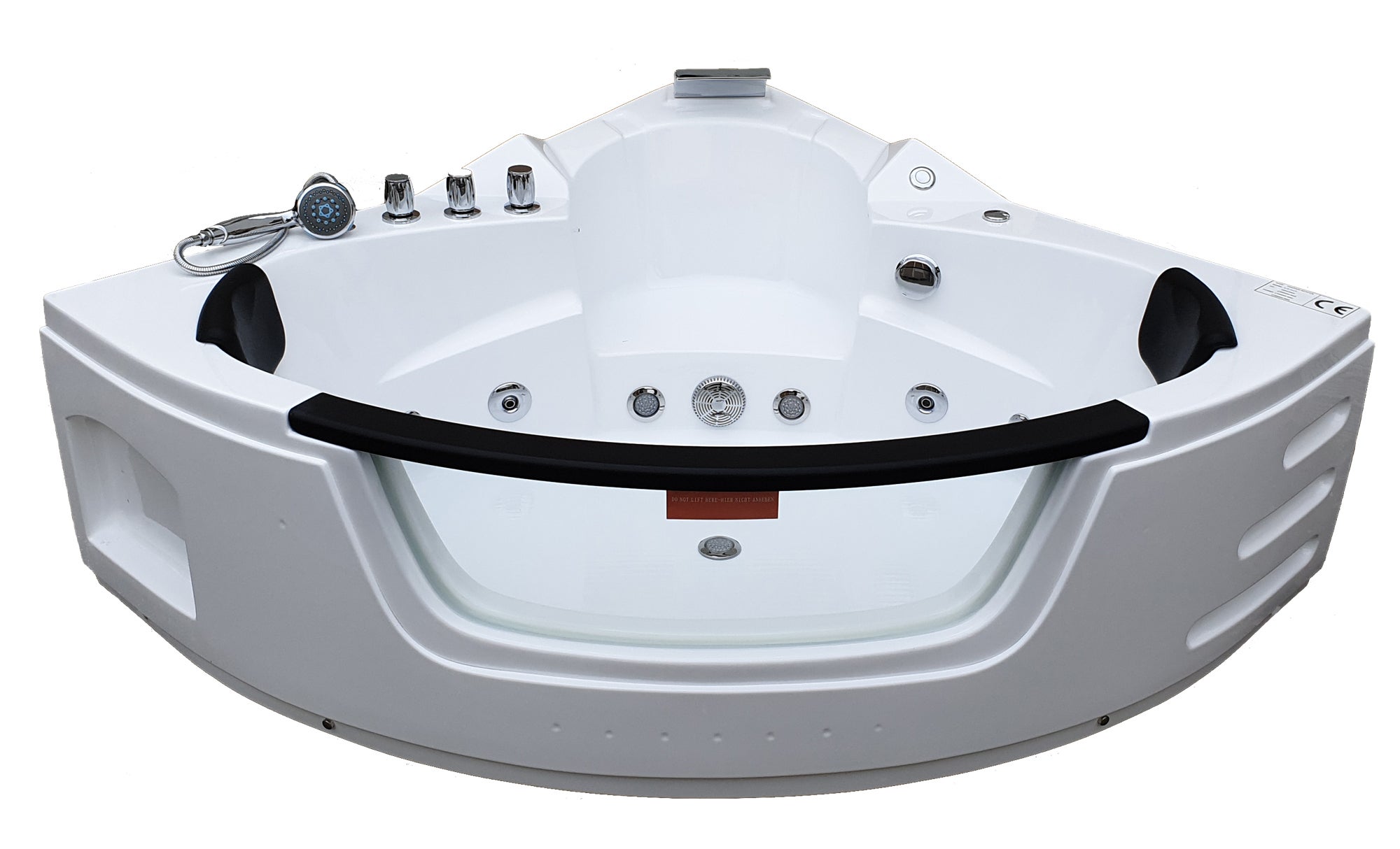 Baignoire Balneo d'Angle 140 x 140cm hydro massant avec 18 Jets | BA ...