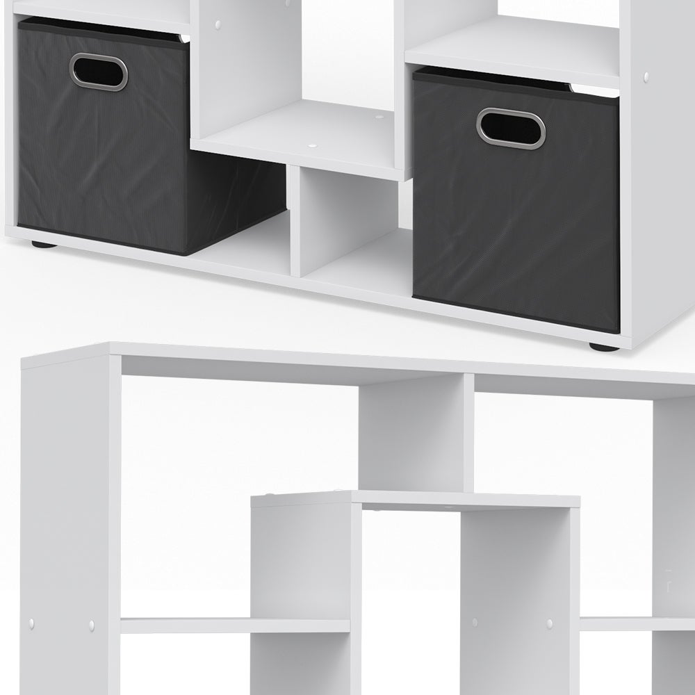 Vicco Meuble de rangement cube , Blanc, 103.9x143cm avec 2 boxes ...