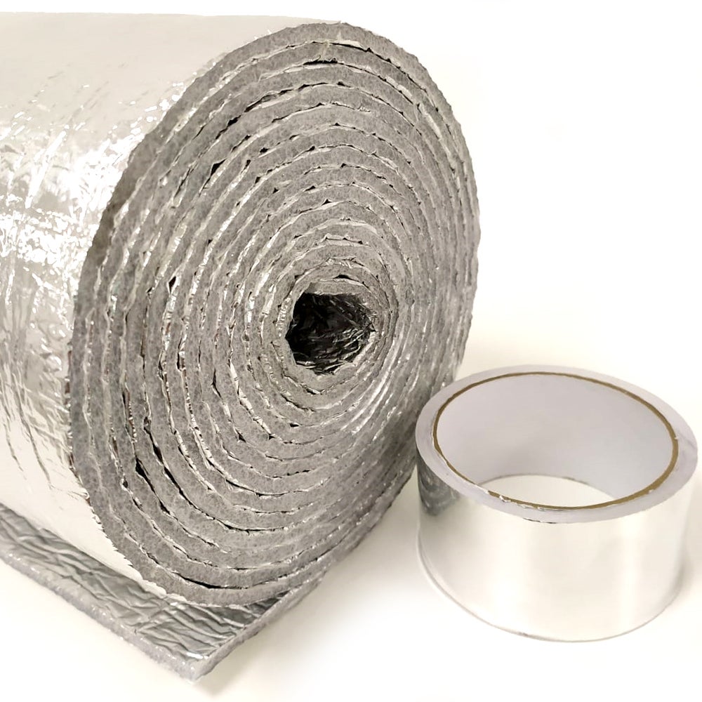 Isolant thermique réfléchissant avec aluminium et mousse (25 m x 60 cm ...