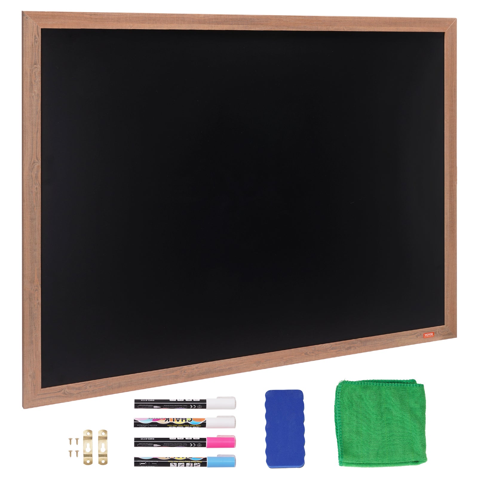 VEVOR Tableau Noir Magnetique 89x117 cm Tableau a Craie Noir avec Cadre ...