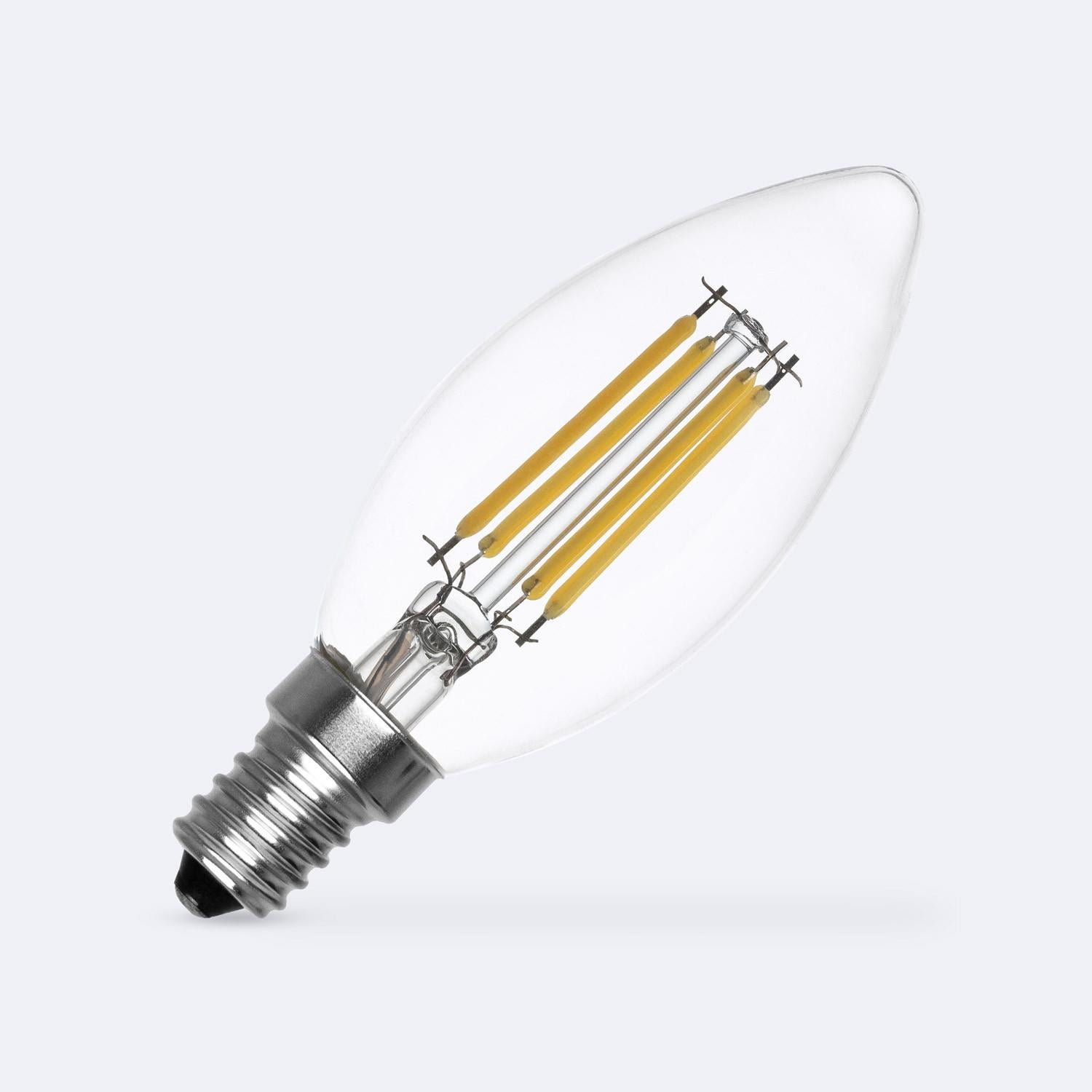 Ampoule LED Filament E14 6W 720 lm C35 Bougie Blanc neutre No Flicker ...