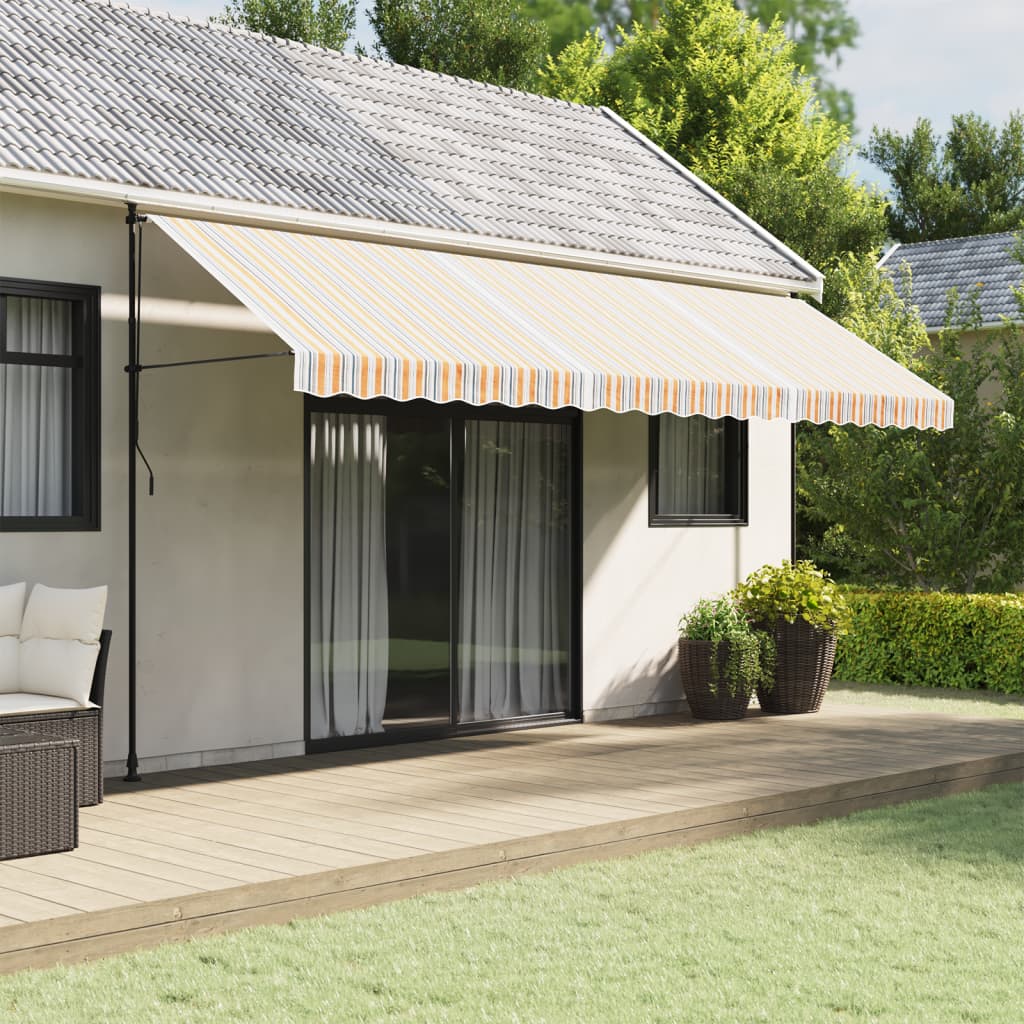 Tela de repuesto multicolor para toldo 5x3 m, poliéster con ...