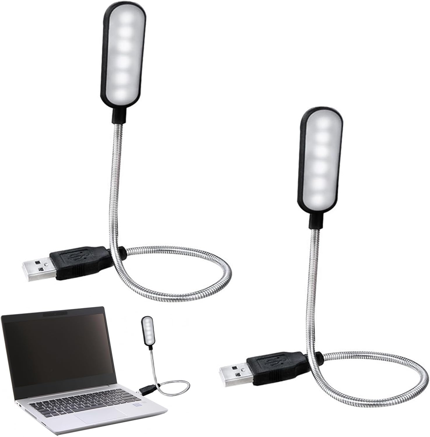 Lampe USB, Lampe Ordinateur Portable, Dimmable USB LED Light, 2 Pcs ...