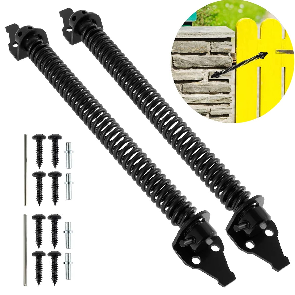 Ferme-ressort de porte de jardin 2 pièces, ressort de porte automatique ...