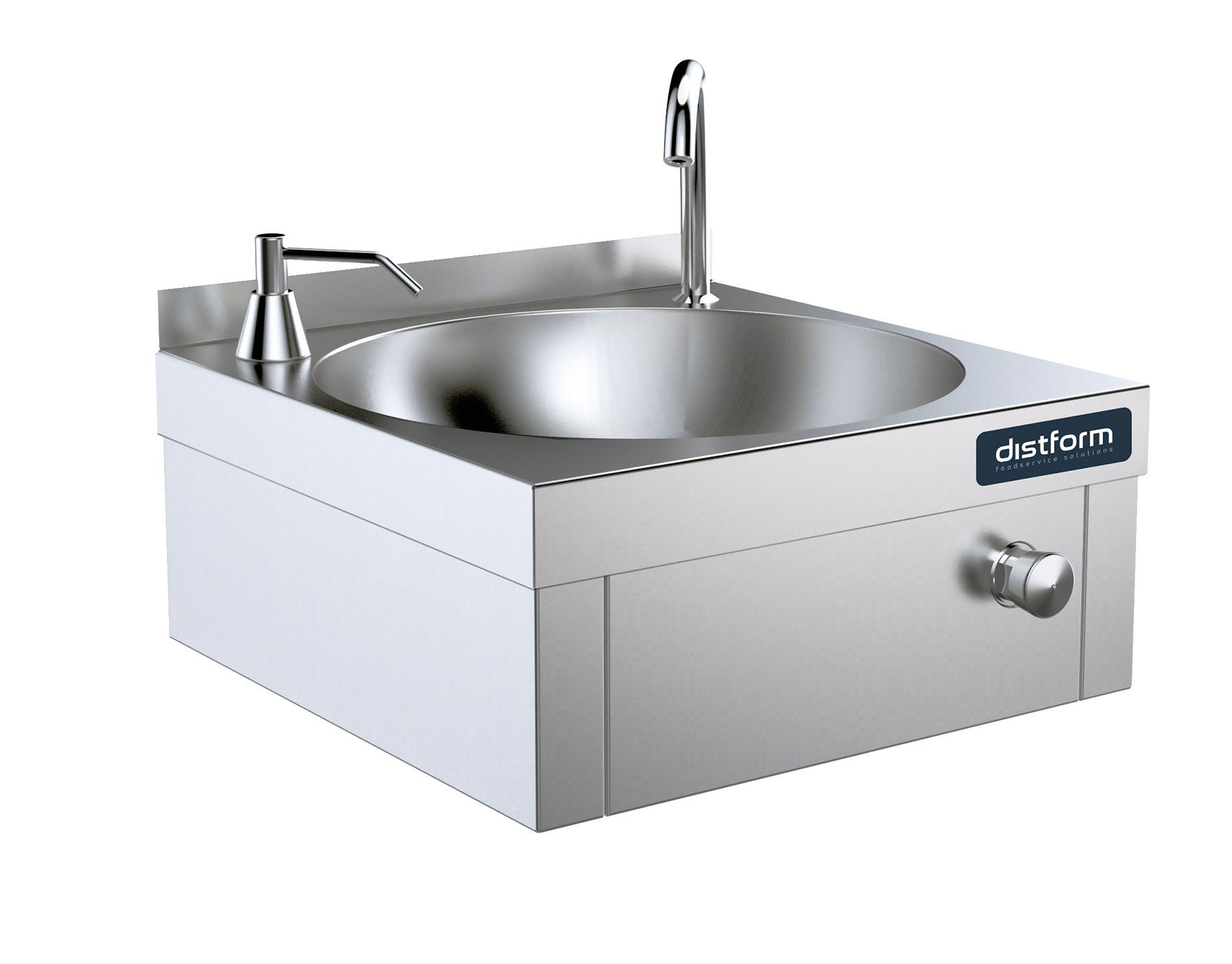 Lave-Mains Mural Inox avec Bec Pivotant - Distform - l35- L0- P31.5 ...