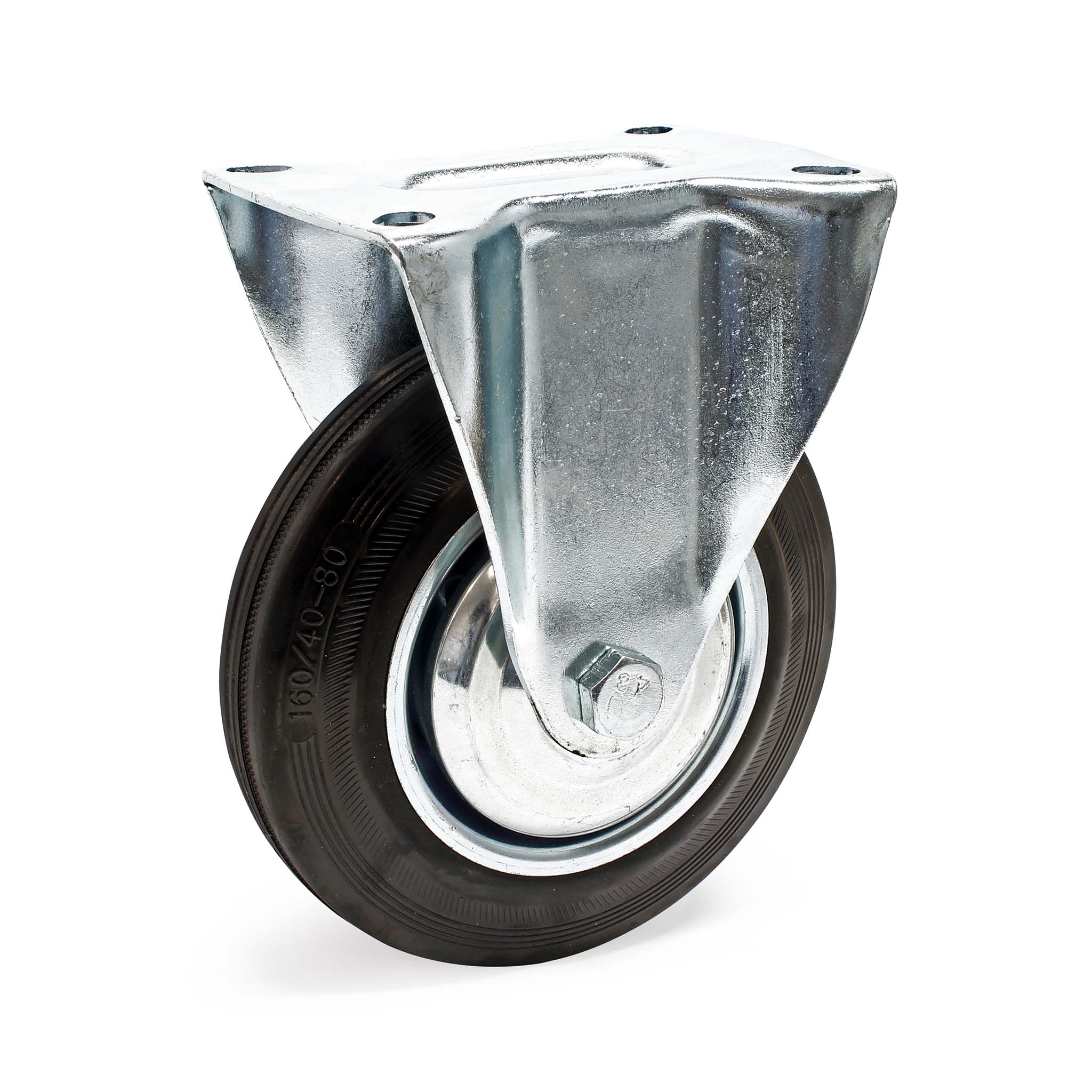 Wiltec Roulette fixe – Ø 160 mm – Capacité de charge 130 kg – Roue en ...