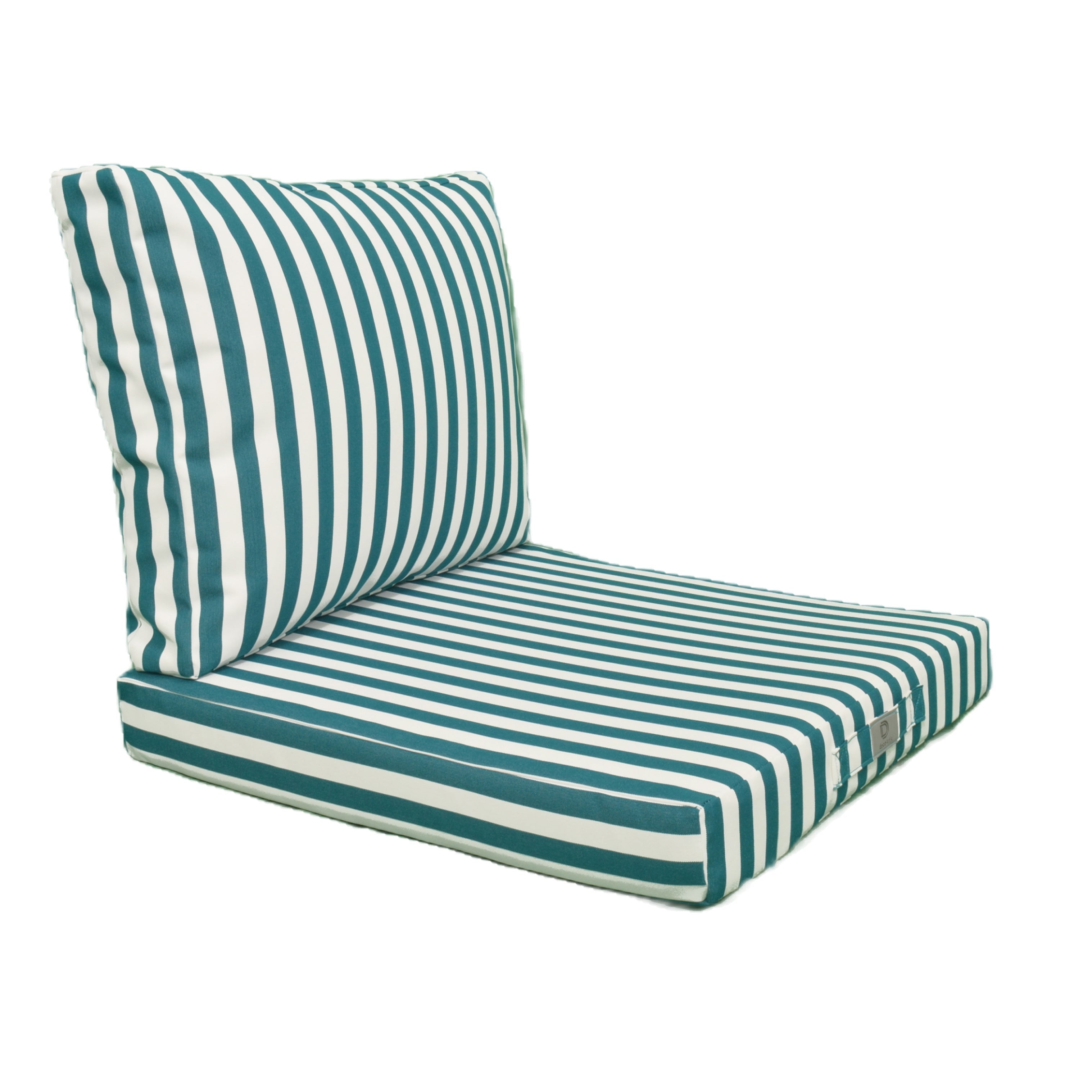 Coussins pour salon de jardin déhoussable 60x60cm - Rayure Vert | Leroy ...