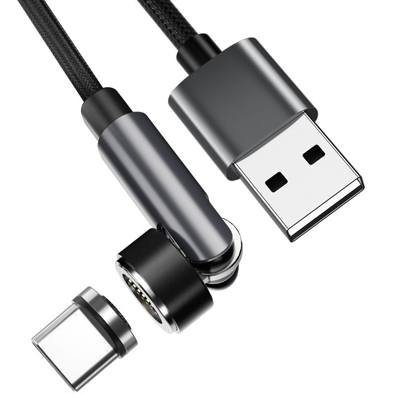 Cavo di ricarica USB-C magnetico 3A Ricarica rapida 2 m Black | Leroy ...