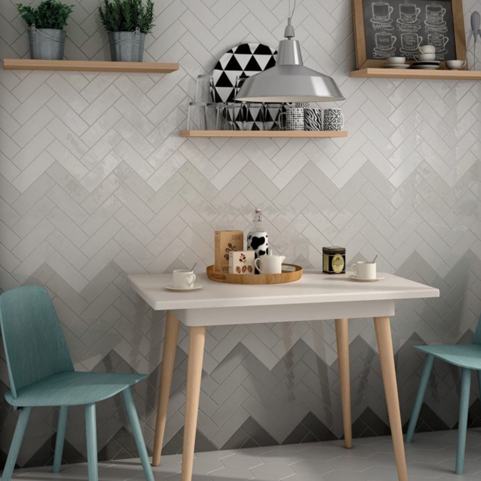 Carrelage mural faïence effet artisanal COUNTRY 40x13 cm Graphite ...