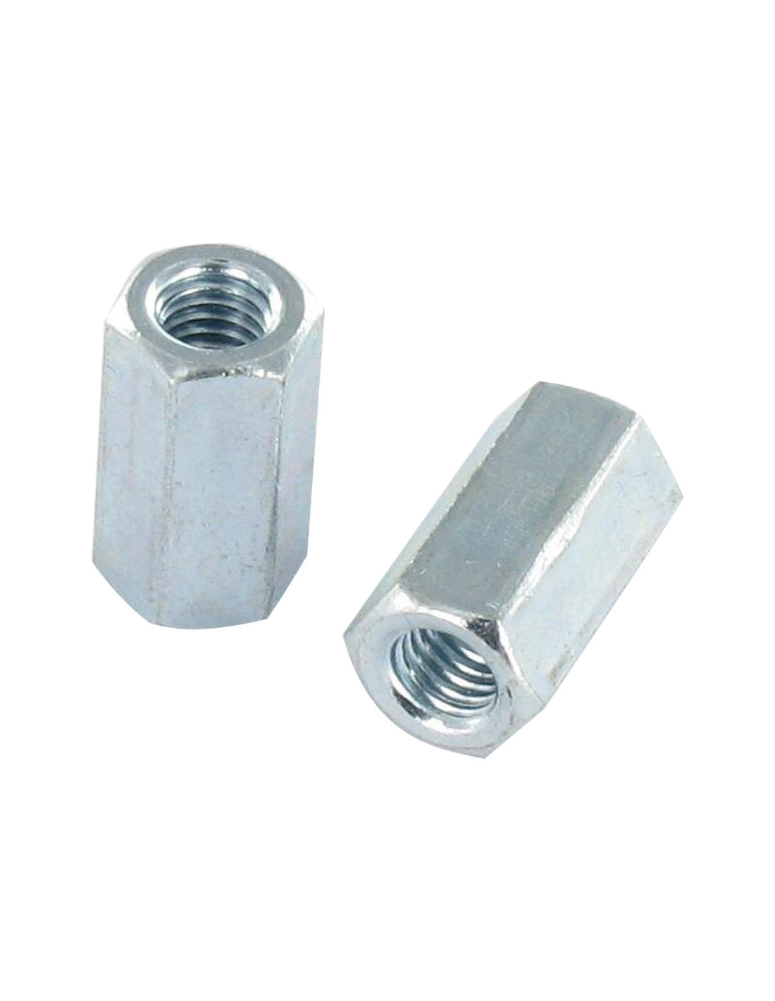 Entretoise Hexagonal Femelle femelle M6 10X50 Filetée sur 10/10 Acier zingué blanc-1 pièce ...