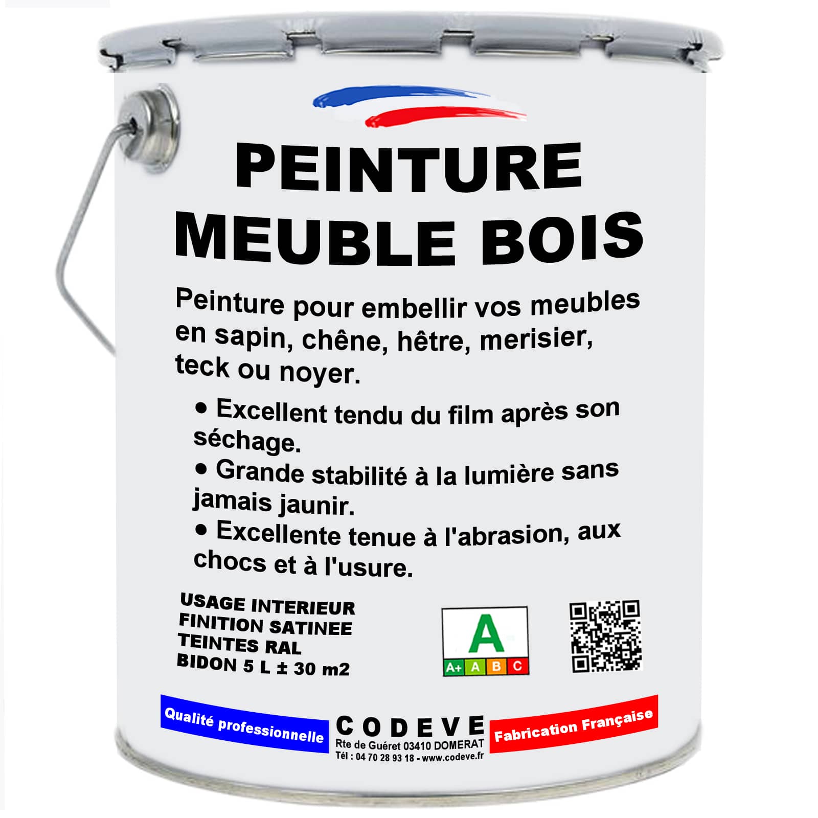 Peinture Meuble Bois 5 L Codeve Bois Ral 1001 Beige Pour La Décoration De Votre Meuble