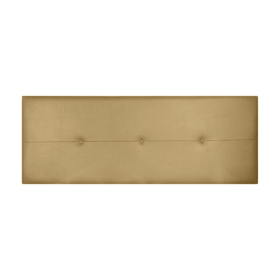 BedStore Cabecero tapizado Costa 4 con Botones Cama Lujo 190 cm Oro ...