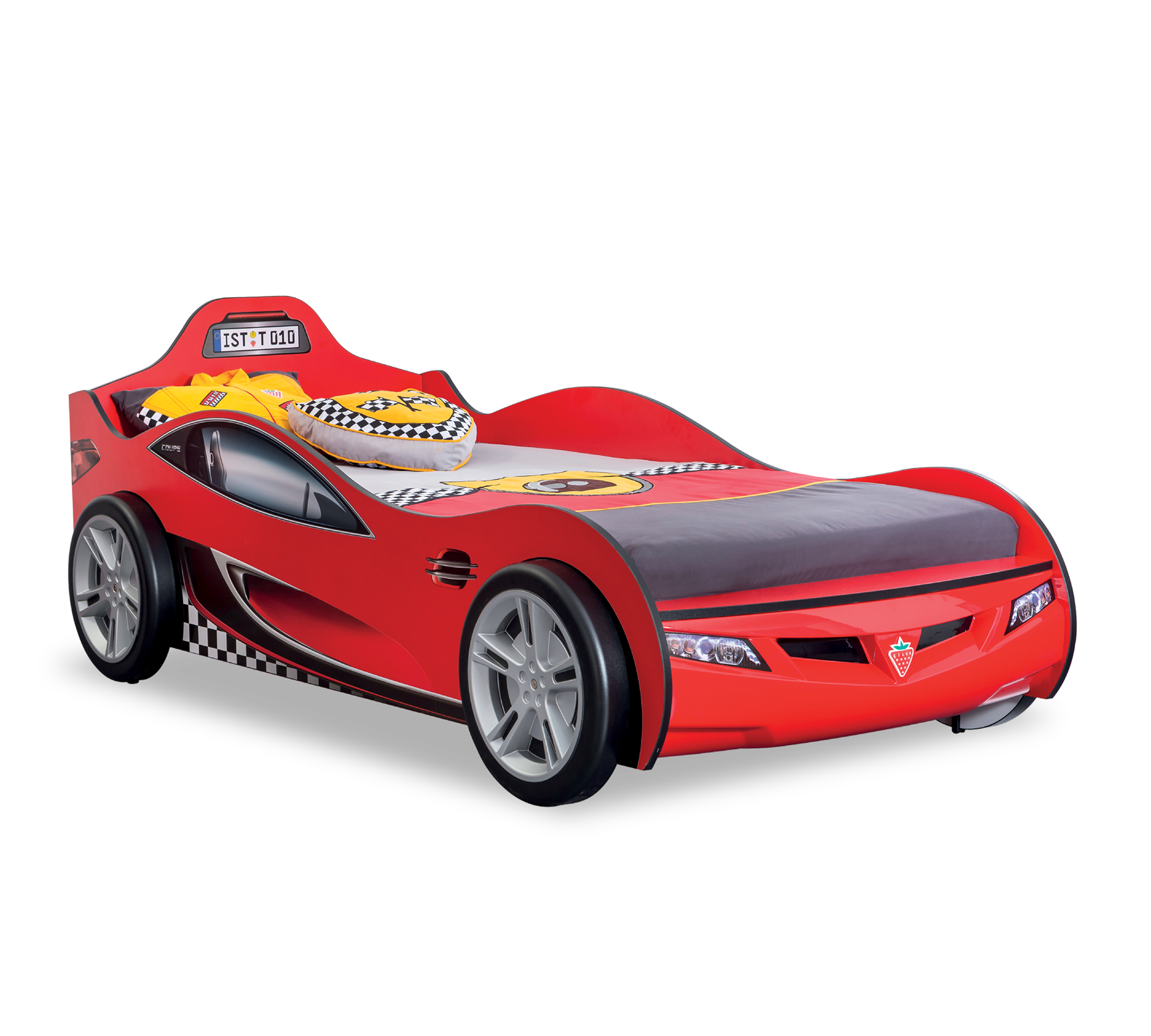 Lit voiture enfant Race Cup - rouge (90x190 cm) | Leroy Merlin