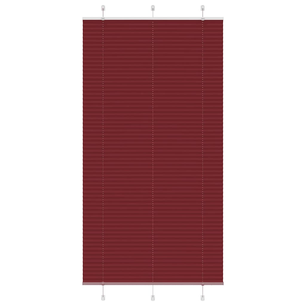 Store plissé | Store pliant rouge bordeaux 105x200 cm largeur du tissu ...