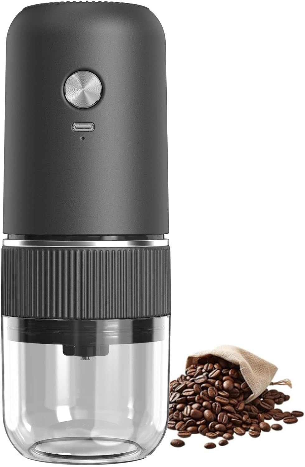 Molinillo de café eléctrico recargable, mini molinillo de café ...