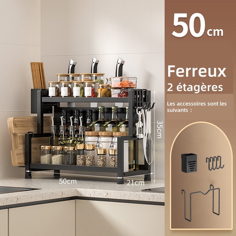 Estante de cocina resistente, con porta baguettes y porta tablas de ...