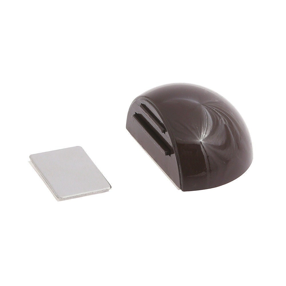 Adhesive Brown Door Stopper with Magnet Retainer | Leroy Merlin