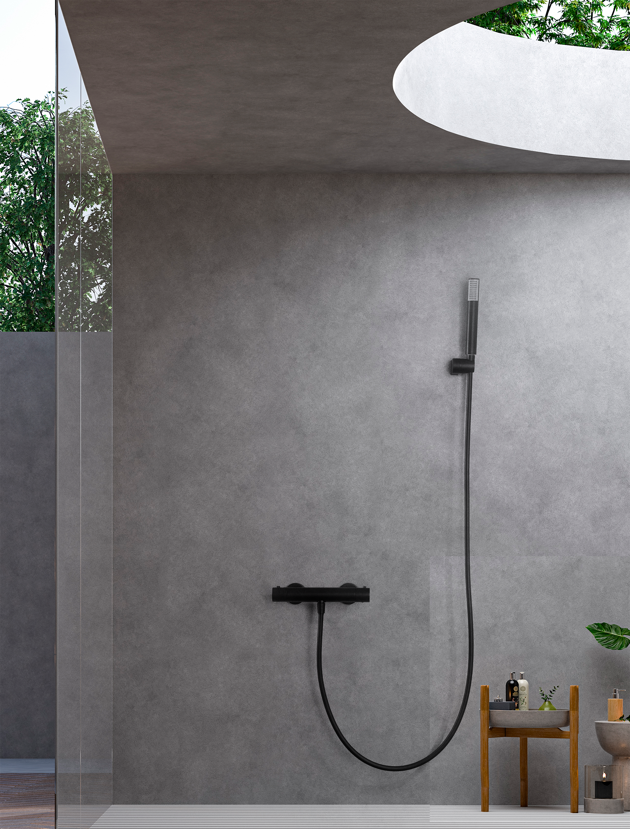 IMEX - Kit de Ducha Termostatico con Alcachofa y Flexo | Kit de Ducha ...