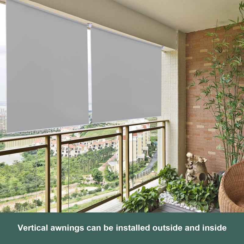 Store vertical 140 x 140 cm enrouleur extérieur pour terrasse ou balcon ...