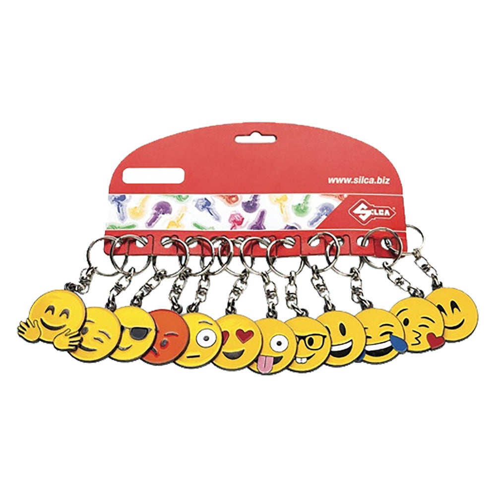 PORTE-CLÉS 'EMOJI' cf. 12 pièces (sujets mixtes) - art. AVK7241 | Leroy ...