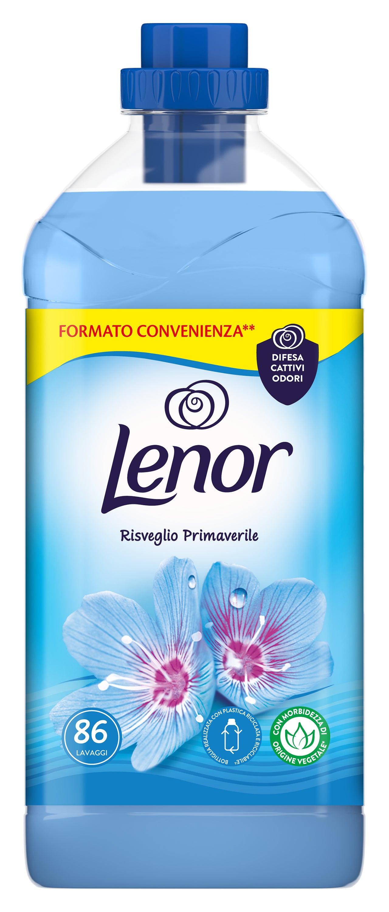Suavizante de Telas Lenor 1800 Ml. Primavera Concentrado 86 Medidas Hecho en Italia | Leroy Merlin