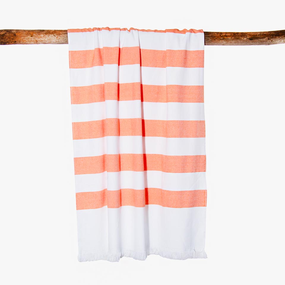 Toalla de playa SUN LOVERS Naranja | Leroy Merlin