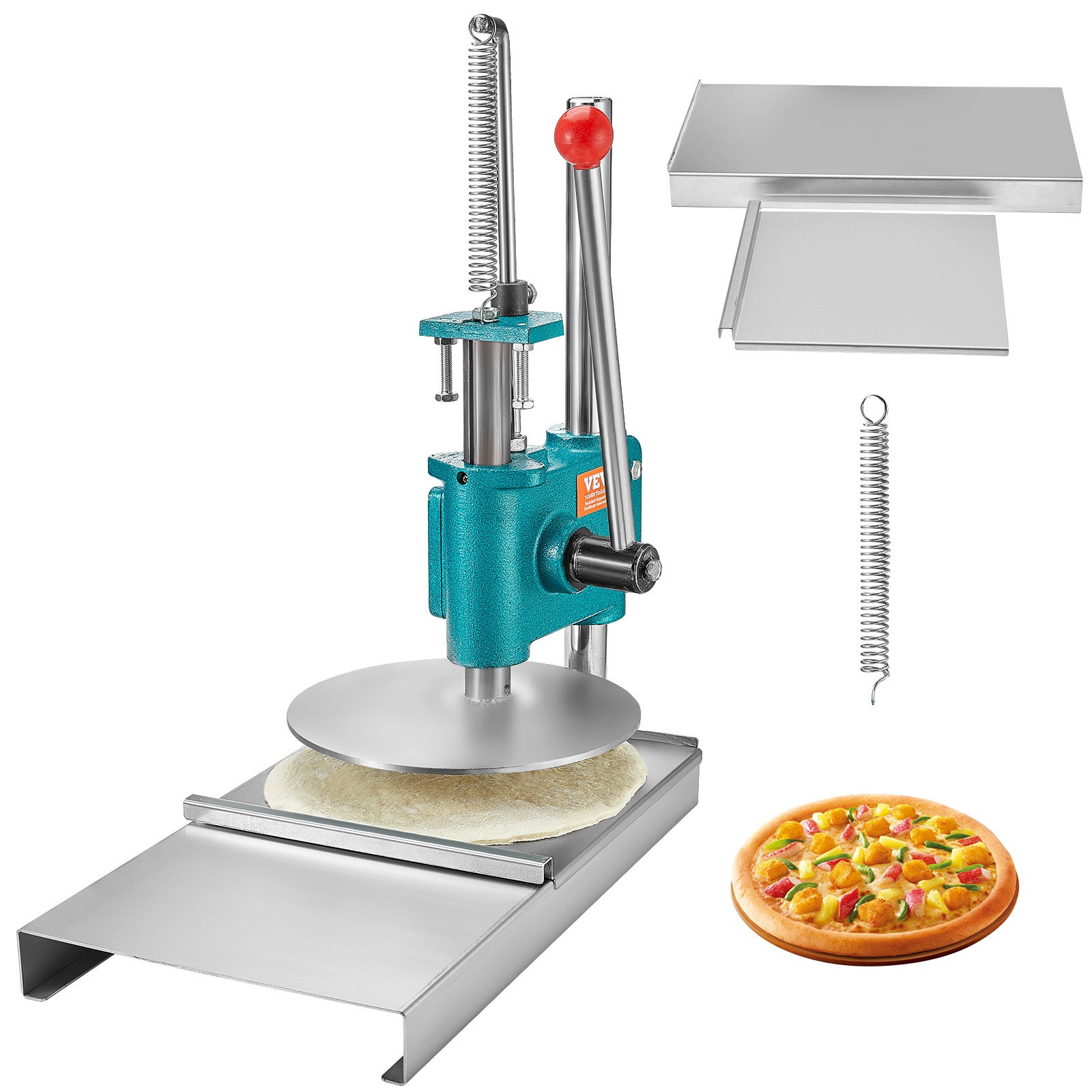 VEVOR Máquina Manual para prensar masa de Pizza, masa para Pizza ...